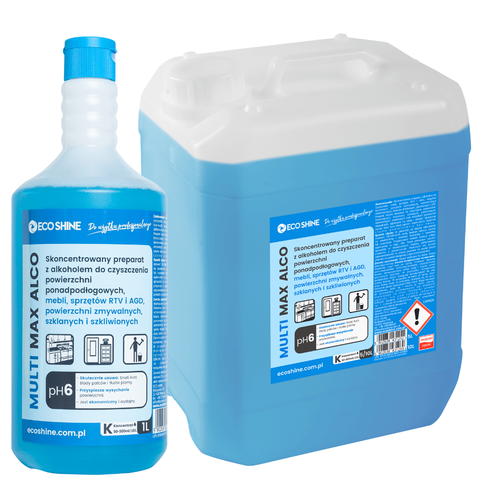 Eco Shine MULTI MAX ALCO 1L Koncentrat preparatu z alkoholem o ...
